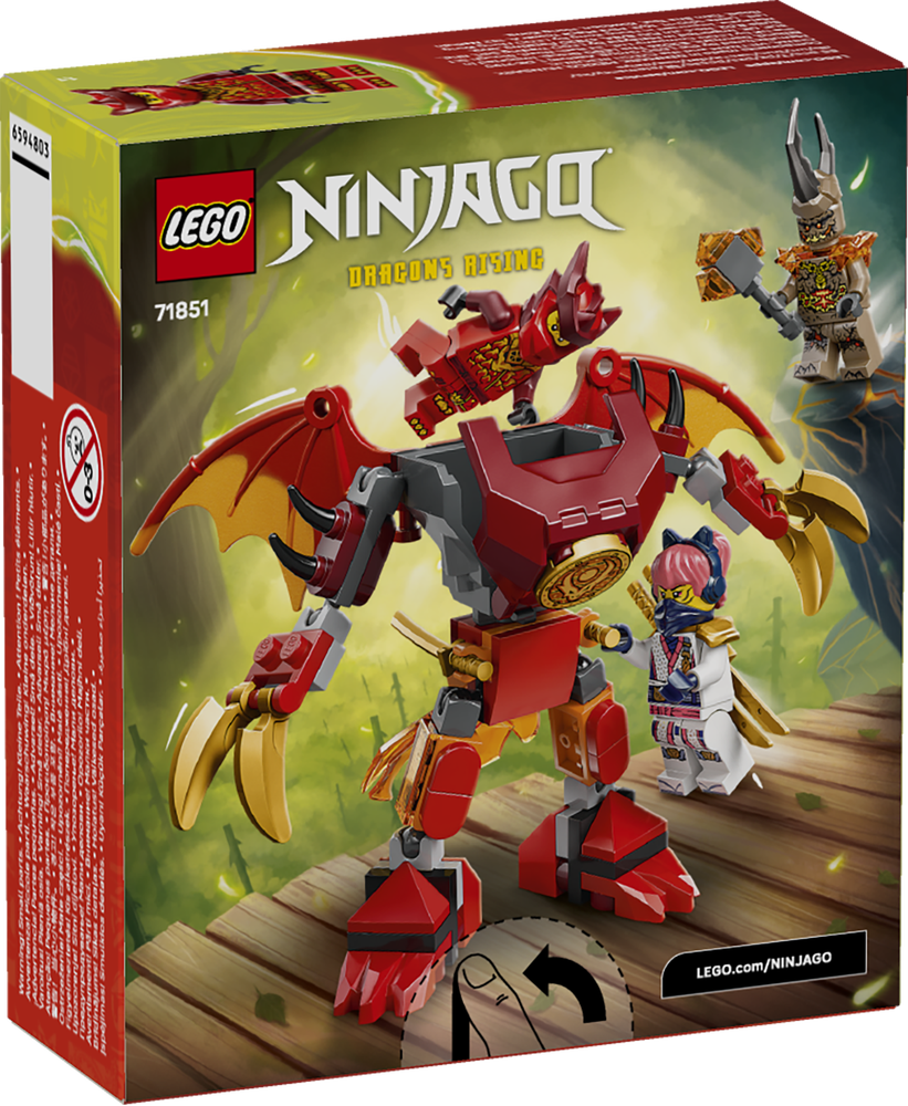 Kais Drachen-Mech Battle Set - Bunte Steinewelt